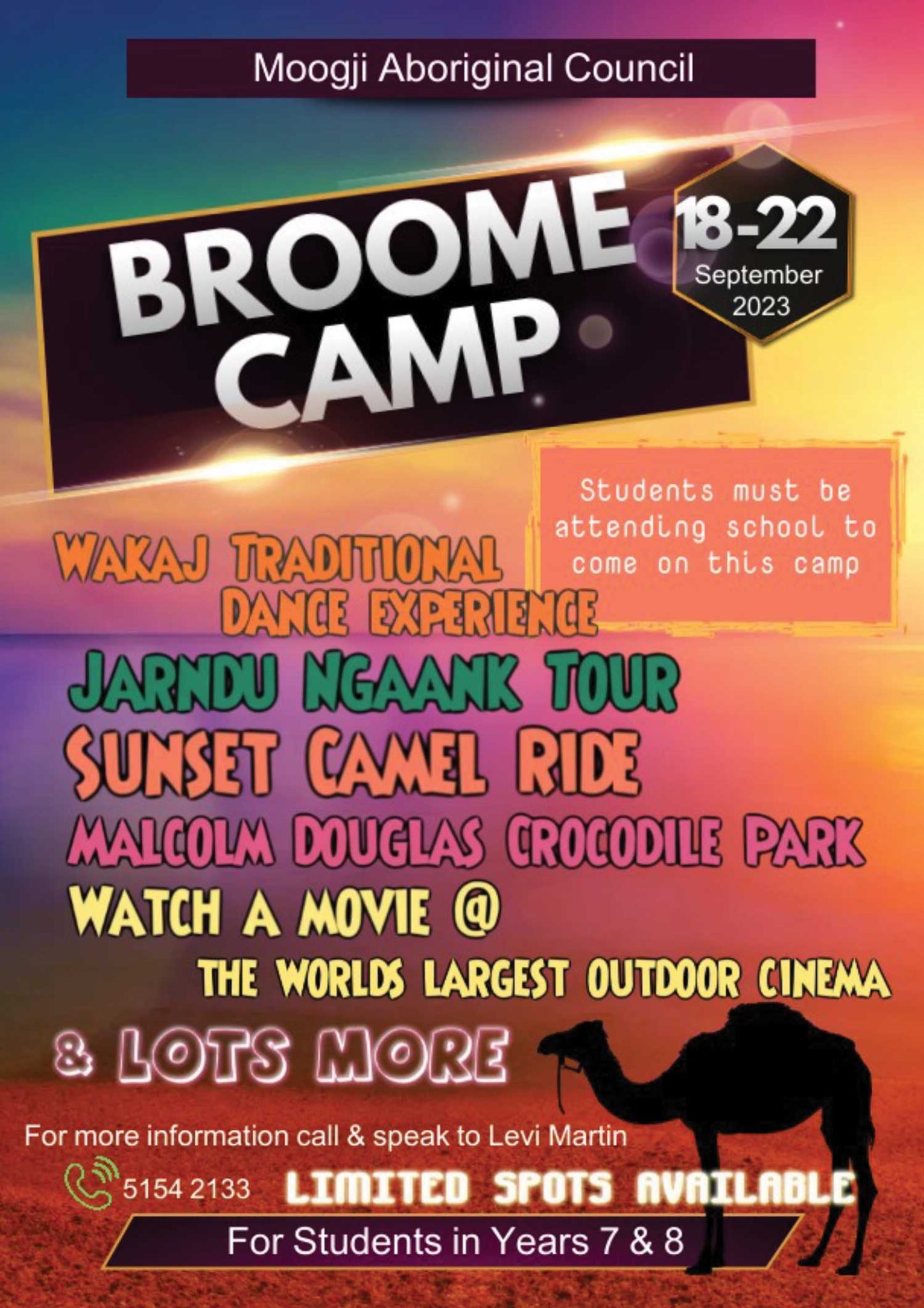 Broome Camp 2023 – Moogji Aboriginal Council