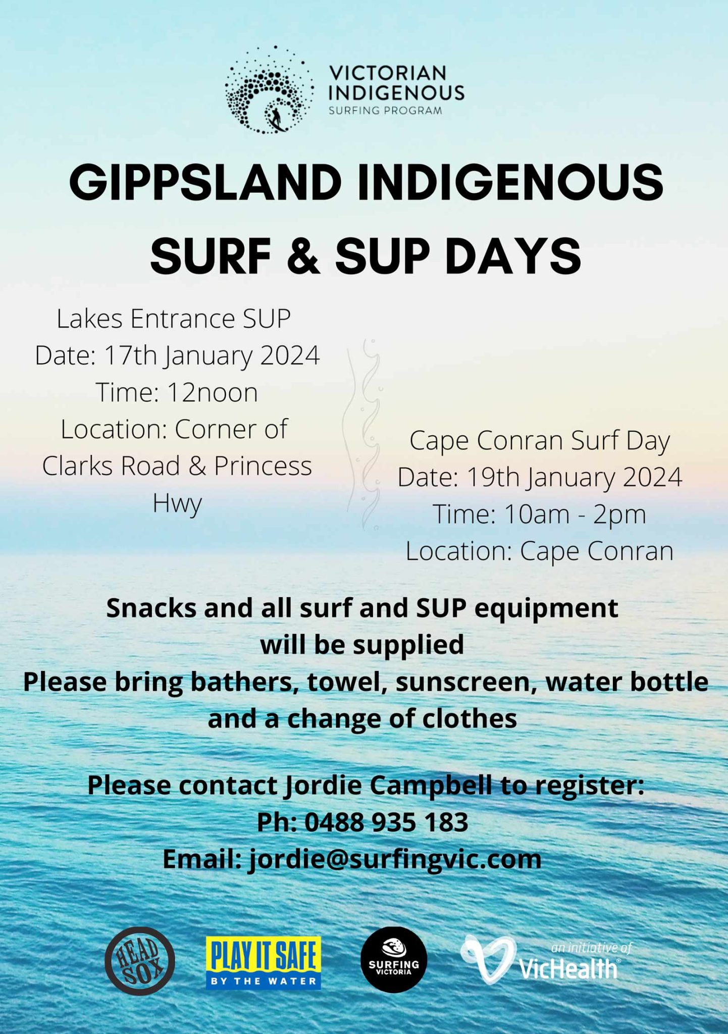 Gippsland Indigenous Surf & Sup Days – Moogji Aboriginal Council